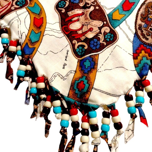 Handmade | Accessories | Vintage Western Native Horses Scarf ...
